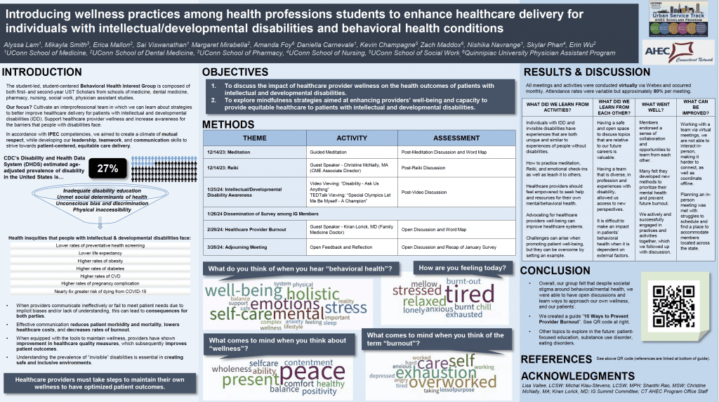 Urban Service Track/AHEC Scholars 2024 IG Summit Posters | Connecticut ...