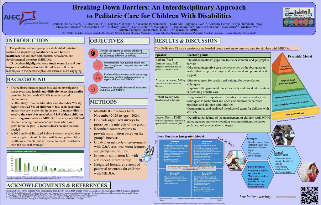 Urban Service Track/AHEC Scholars 2024 IG Summit Posters | Connecticut ...