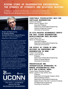 Webinars: Trainee-Mentor Series | The Cato T. Laurencin Institute for ...