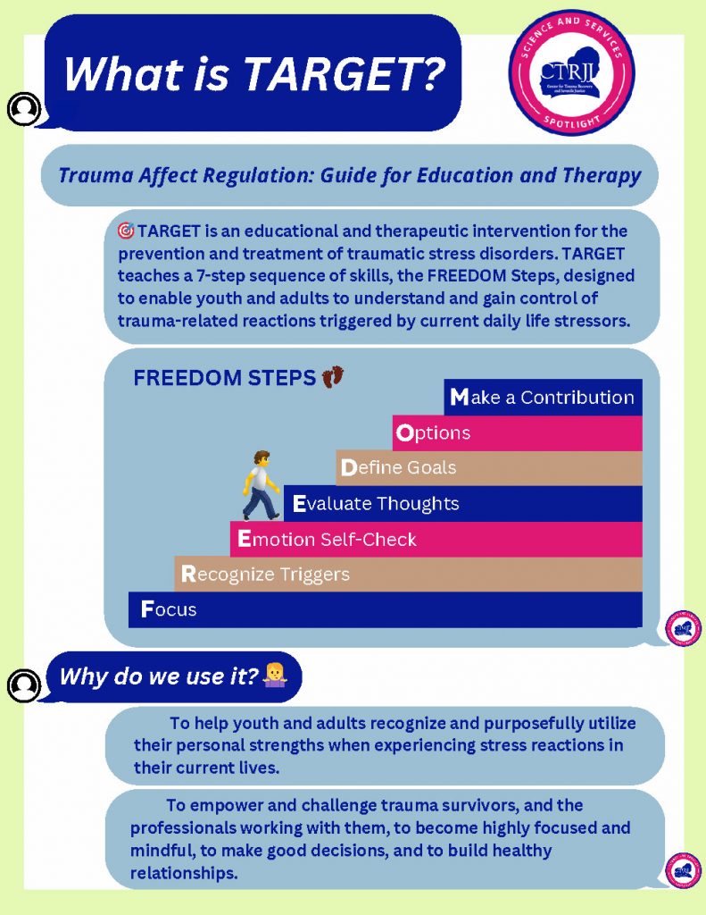 S&S Spotlight: What is TARGET? | The Center for Trauma Recovery and ...